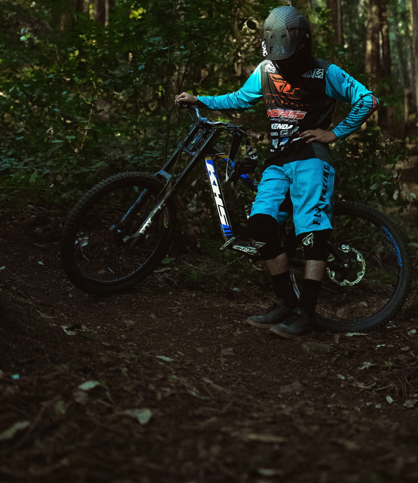 Luke Whitlock showcasing his skills in Santa Cruz, Ca. - KHS Pro MTB